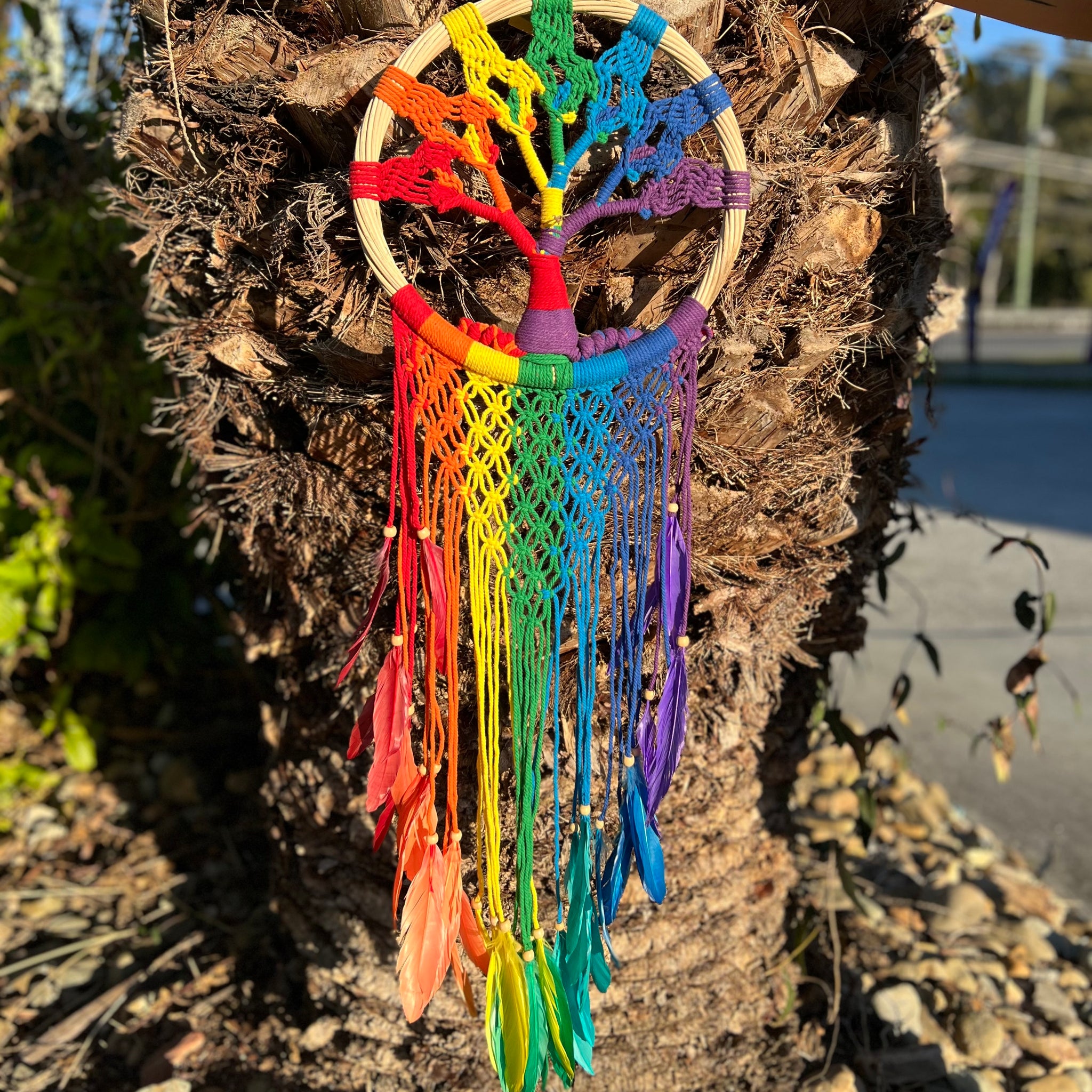 Huge Boho Chakra Tree of Life Macrame Hanger – Muse Crystals & Mystical ...