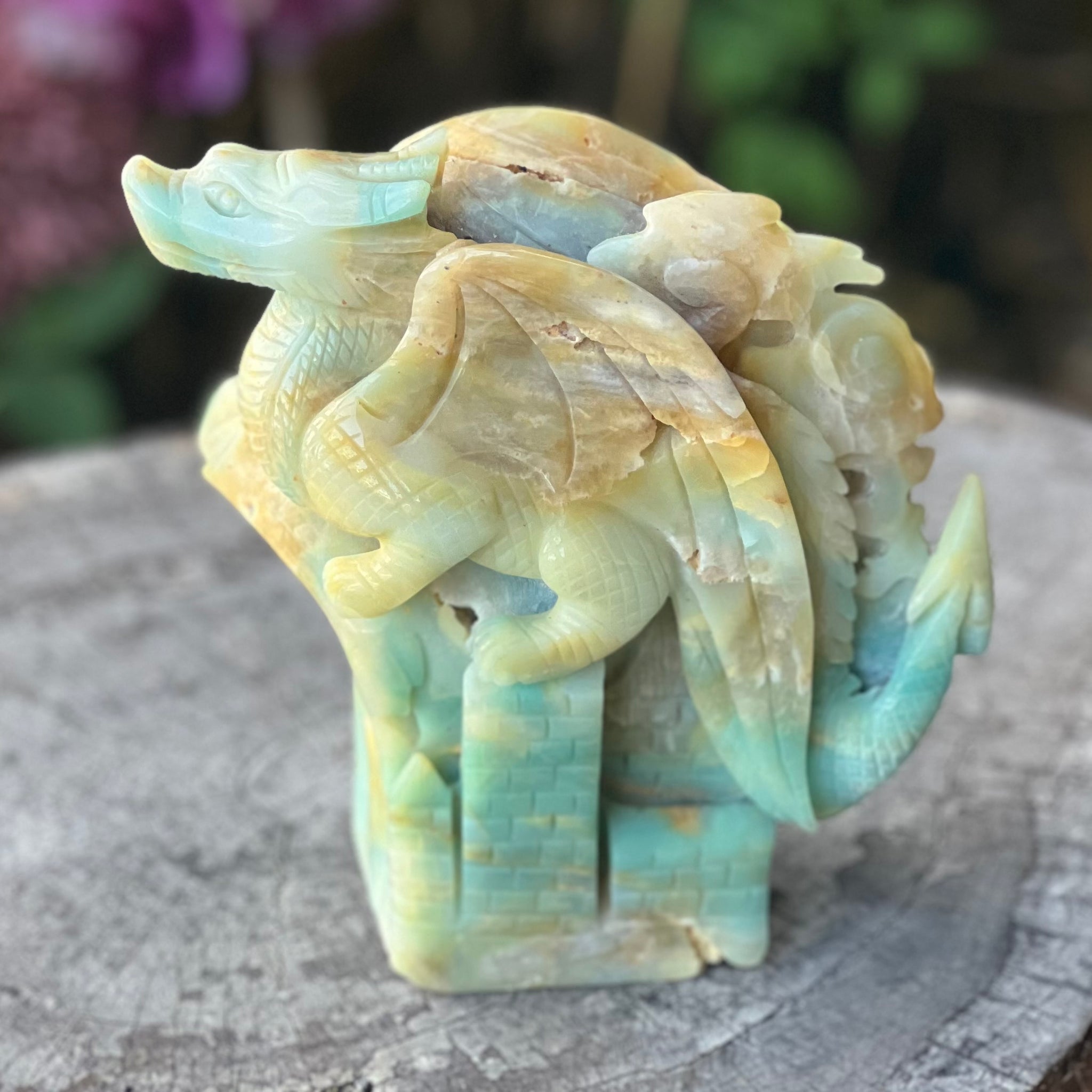 Dragon Carving ~ Caribbean Calcite – Muse Crystals & Mystical Gifts