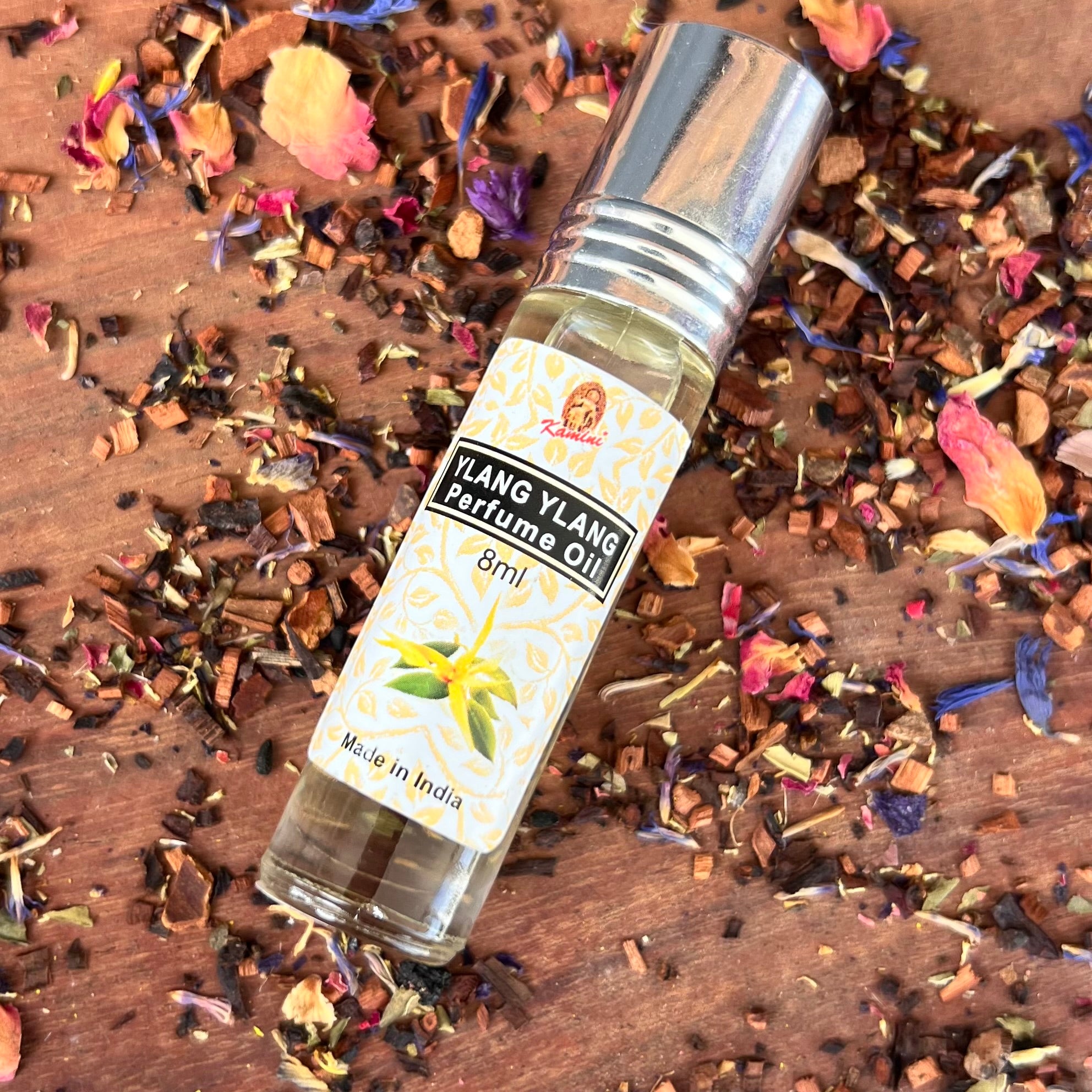 Ylang Ylang Kamini Perfume Roll On Oil 8ml – Muse Crystals & Mystical Gifts