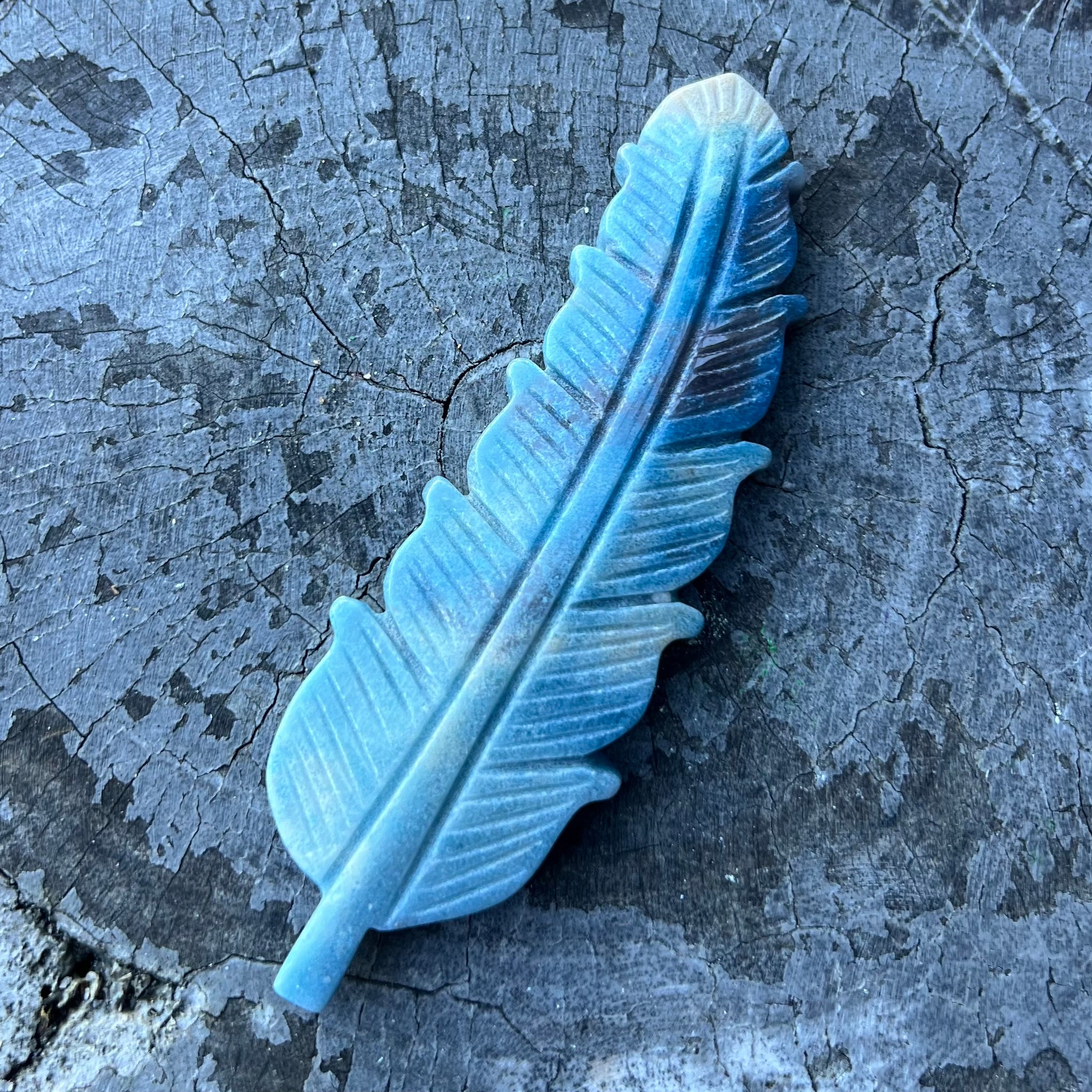 Trollite Feather Carving – Muse Crystals & Mystical Gifts