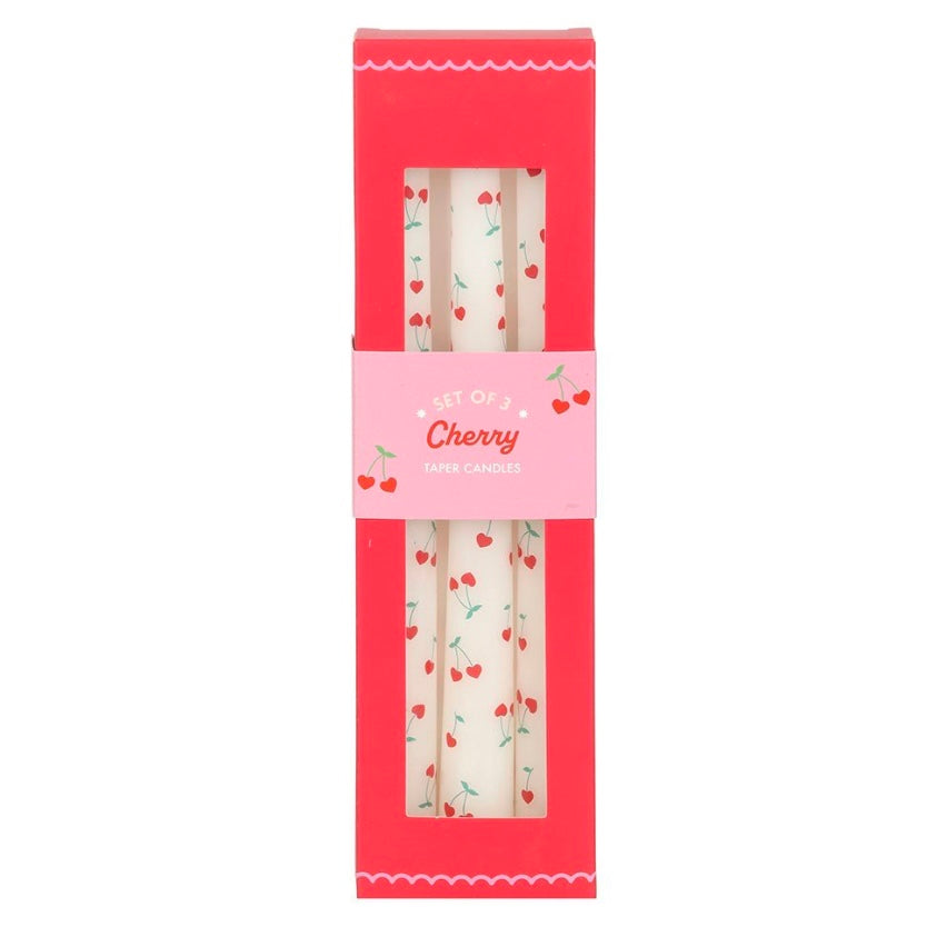 Cherry Love ~ Taper Dinner Candles – Muse Crystals & Mystical Gifts