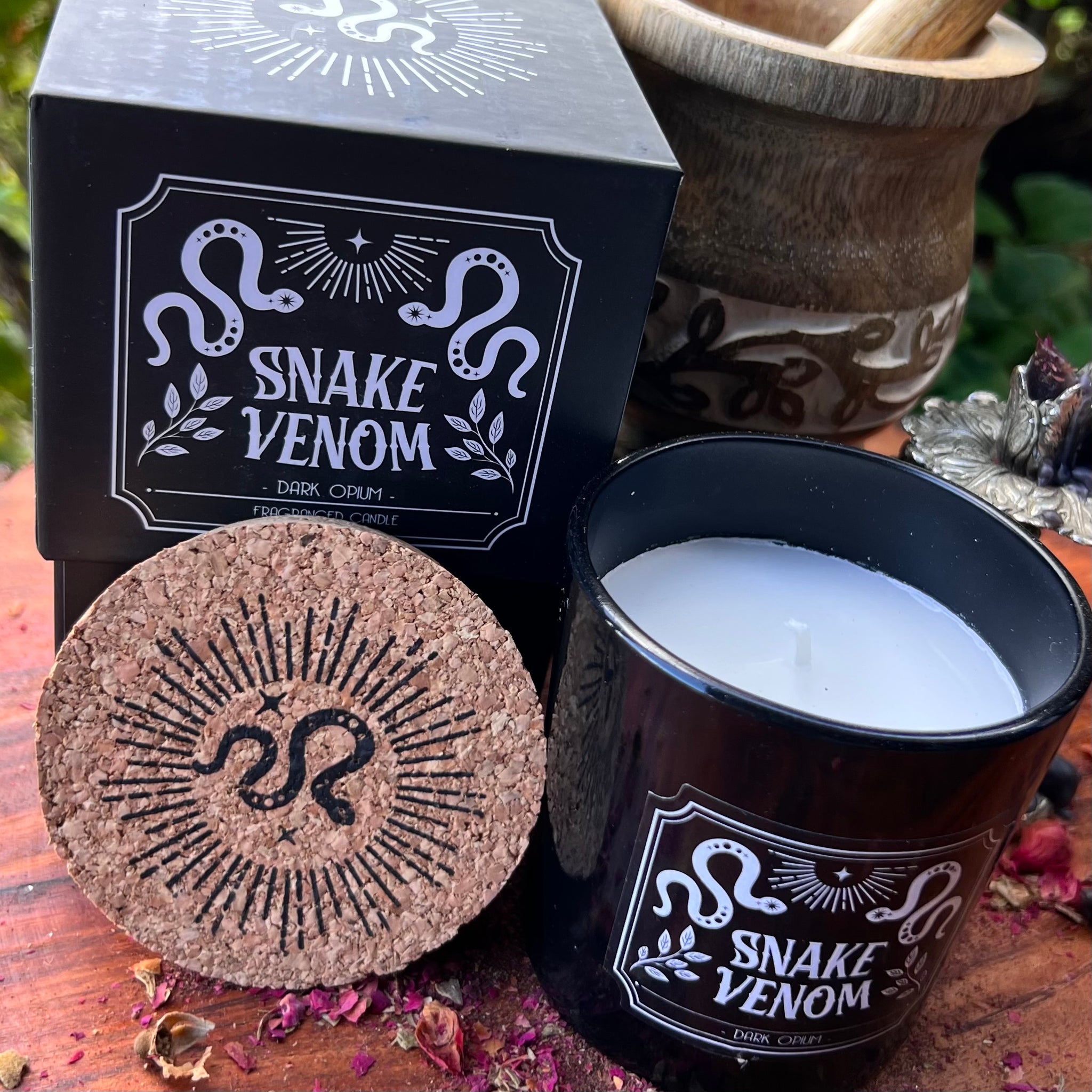 Snake Venom ~ Dark Opium ~ Ritual Gothic Candle – Muse Crystals ...
