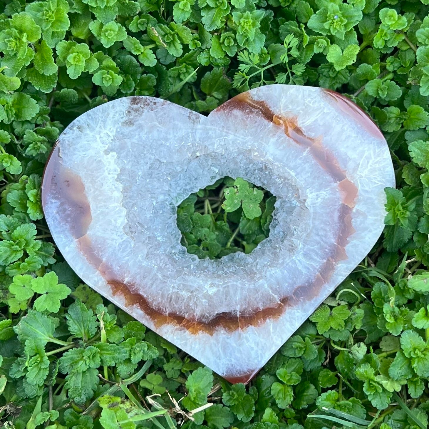 Carnelian Geode Heart – Muse Crystals & Mystical Gifts