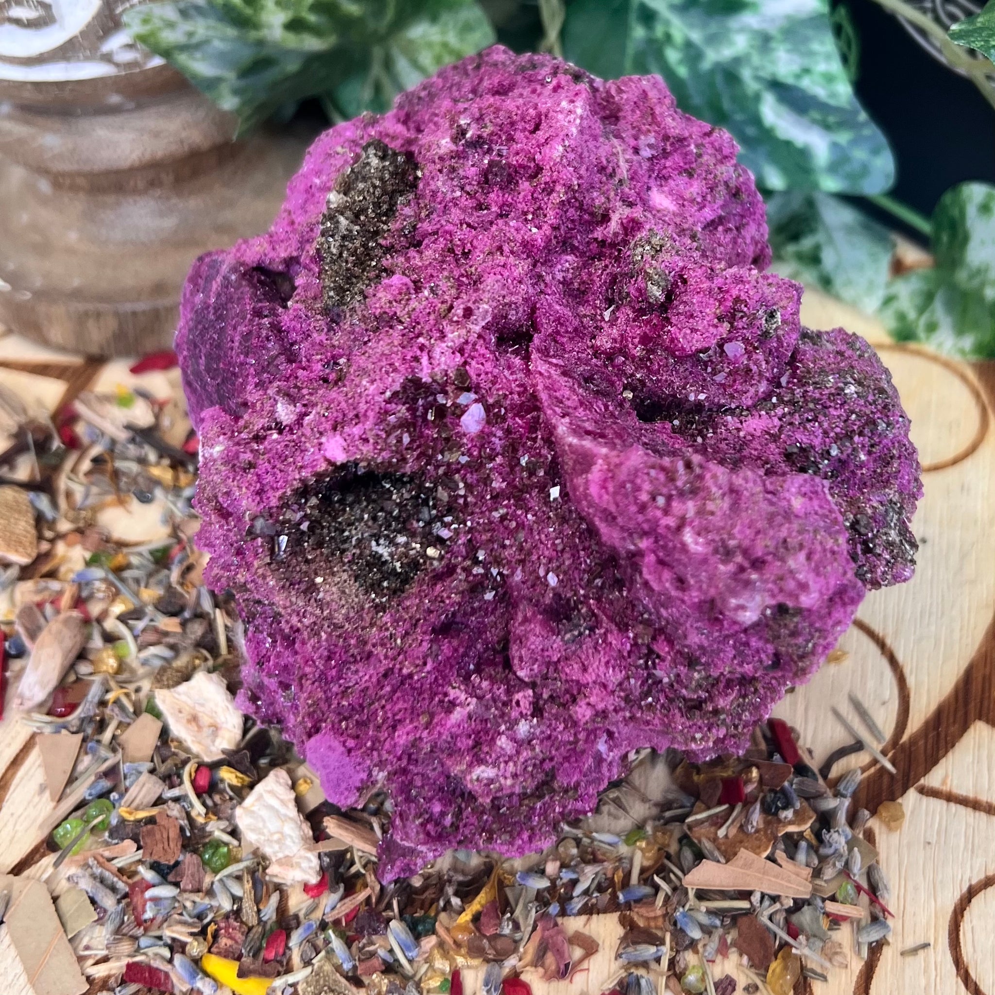Glorious Ruby with Pyrite Specimen – Muse Crystals & Mystical Gifts