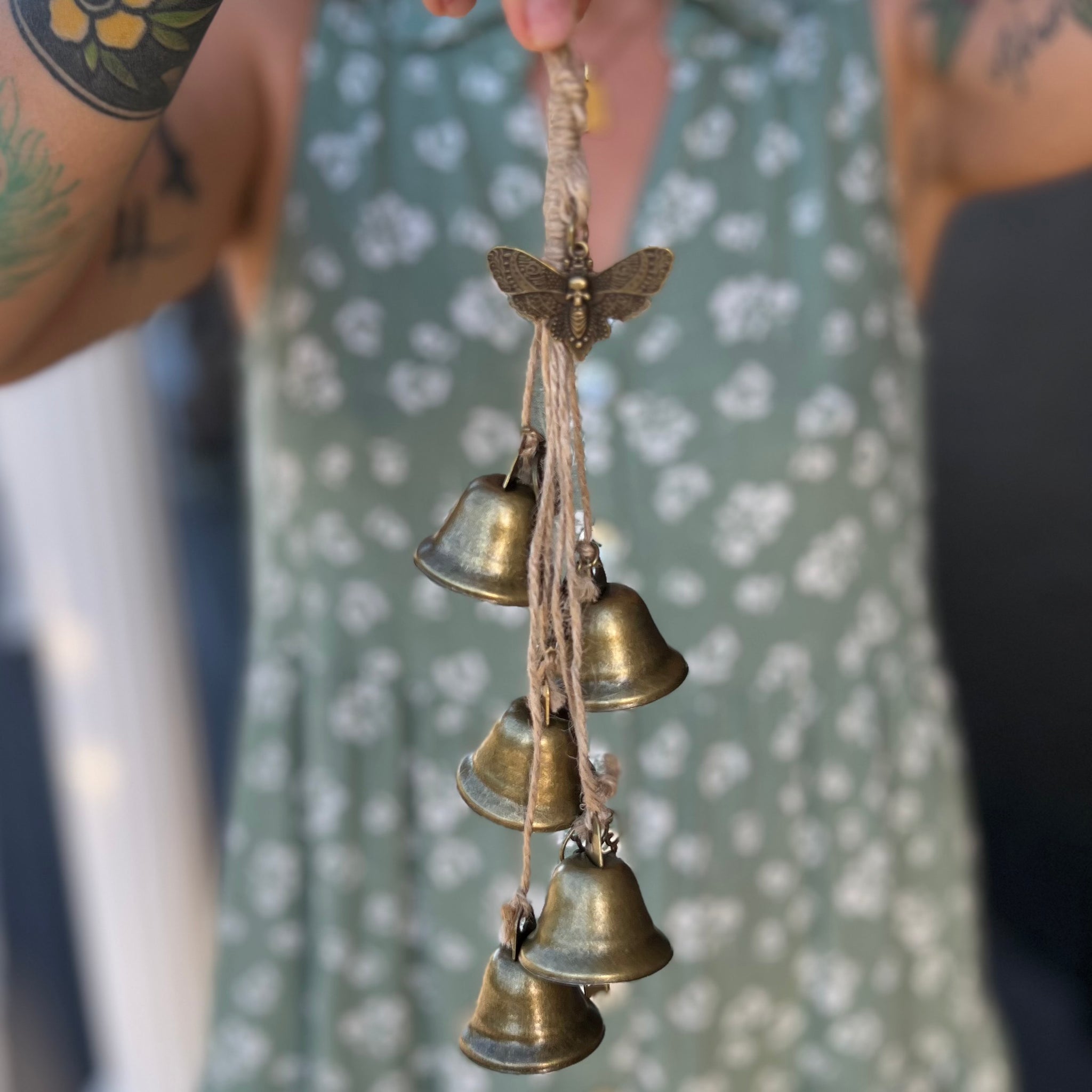 Witches Protection Bells ~ Moth Hanger – Muse Crystals & Mystical Gifts