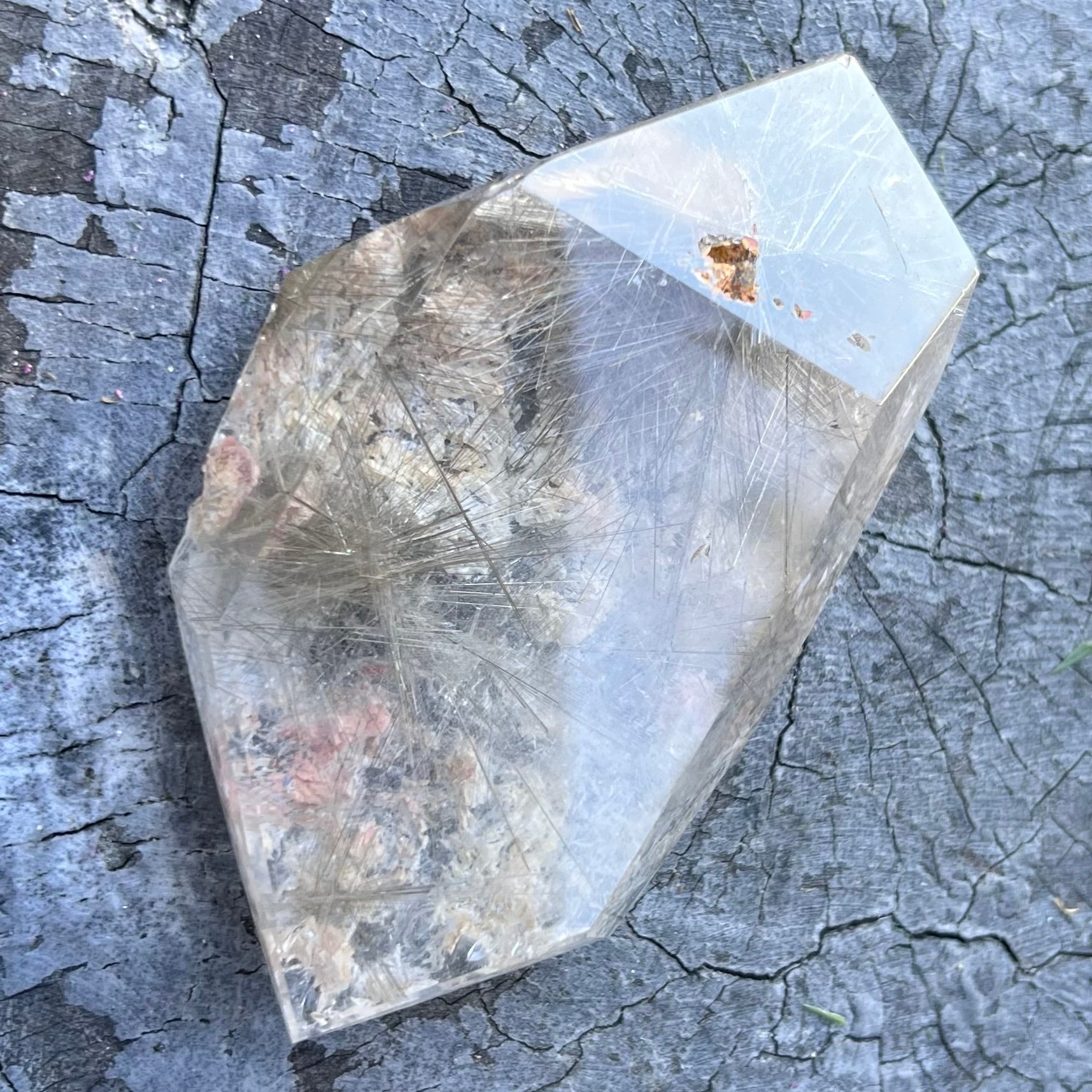 Rare Silver Rutile Quartz Freeform – Muse Crystals & Mystical Gifts