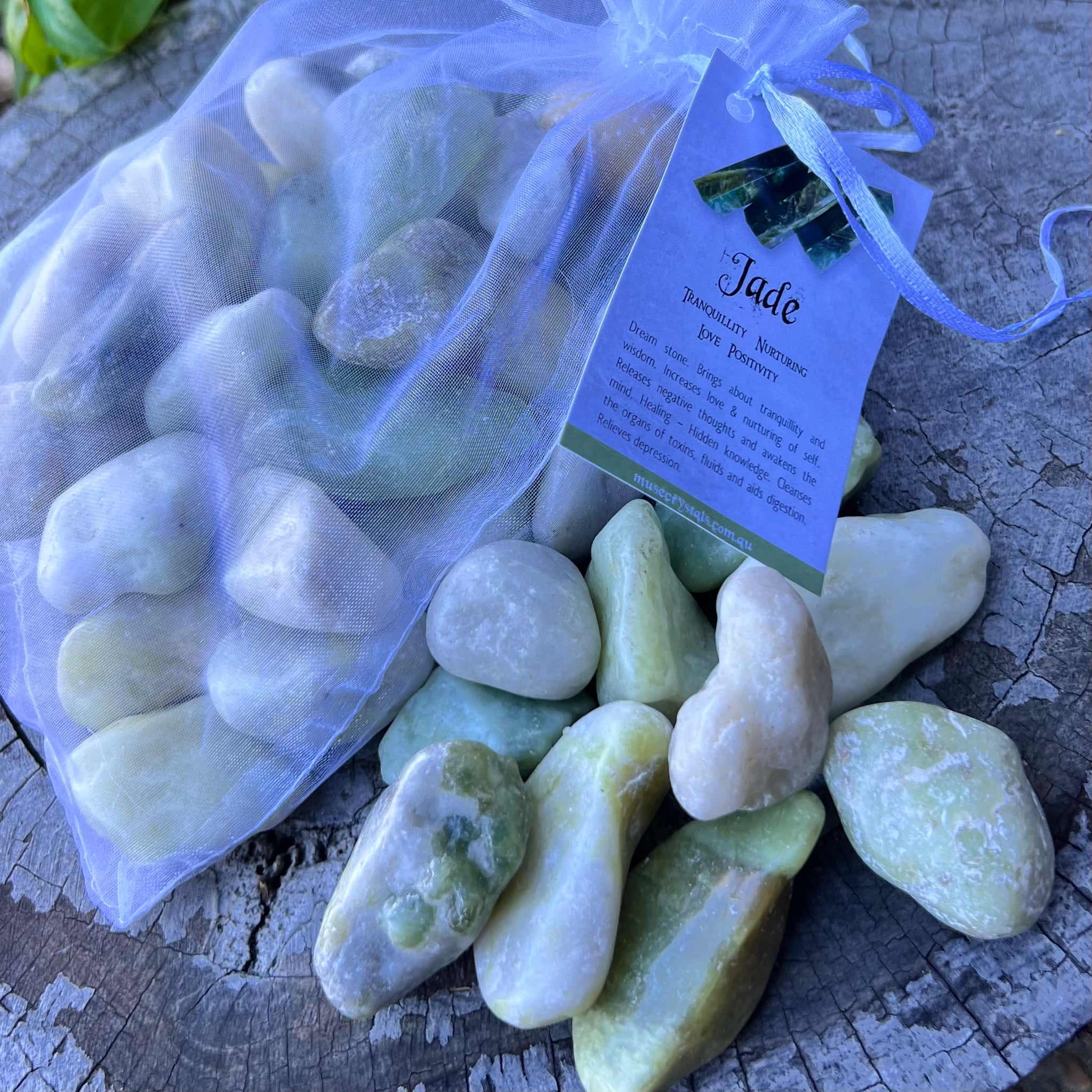 Jade Tumbles ~ Prosperity Bowl Crystals ~ 1kg Bag – Muse Crystals ...