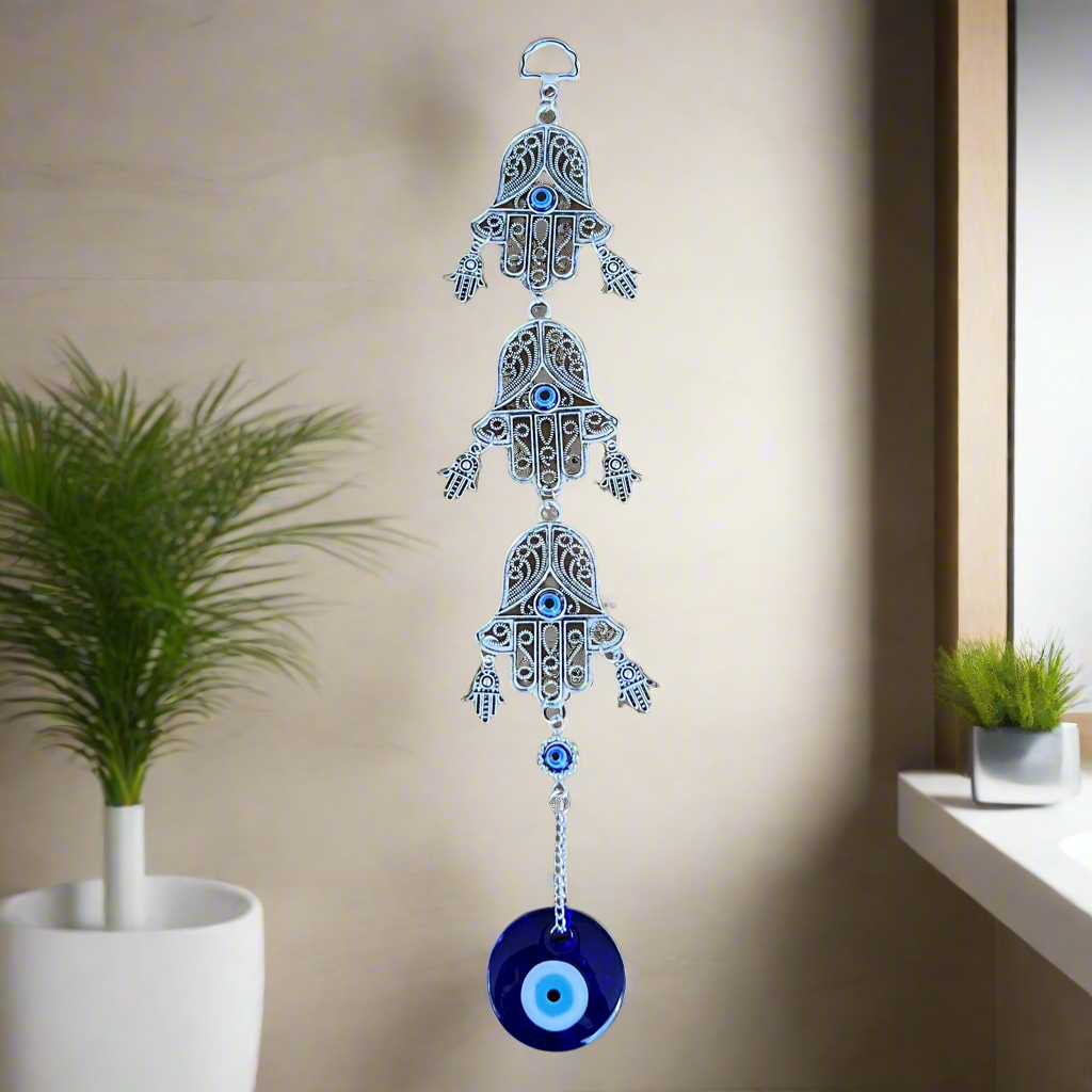 Triple Protection Evil Eye Hanger – Muse Crystals & Mystical Gifts