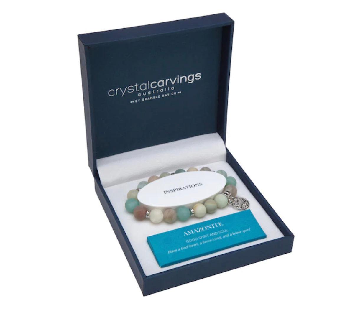 Amazonite Tree of Life Charm Bracelet | Muse Crystals & Mystical Gifts