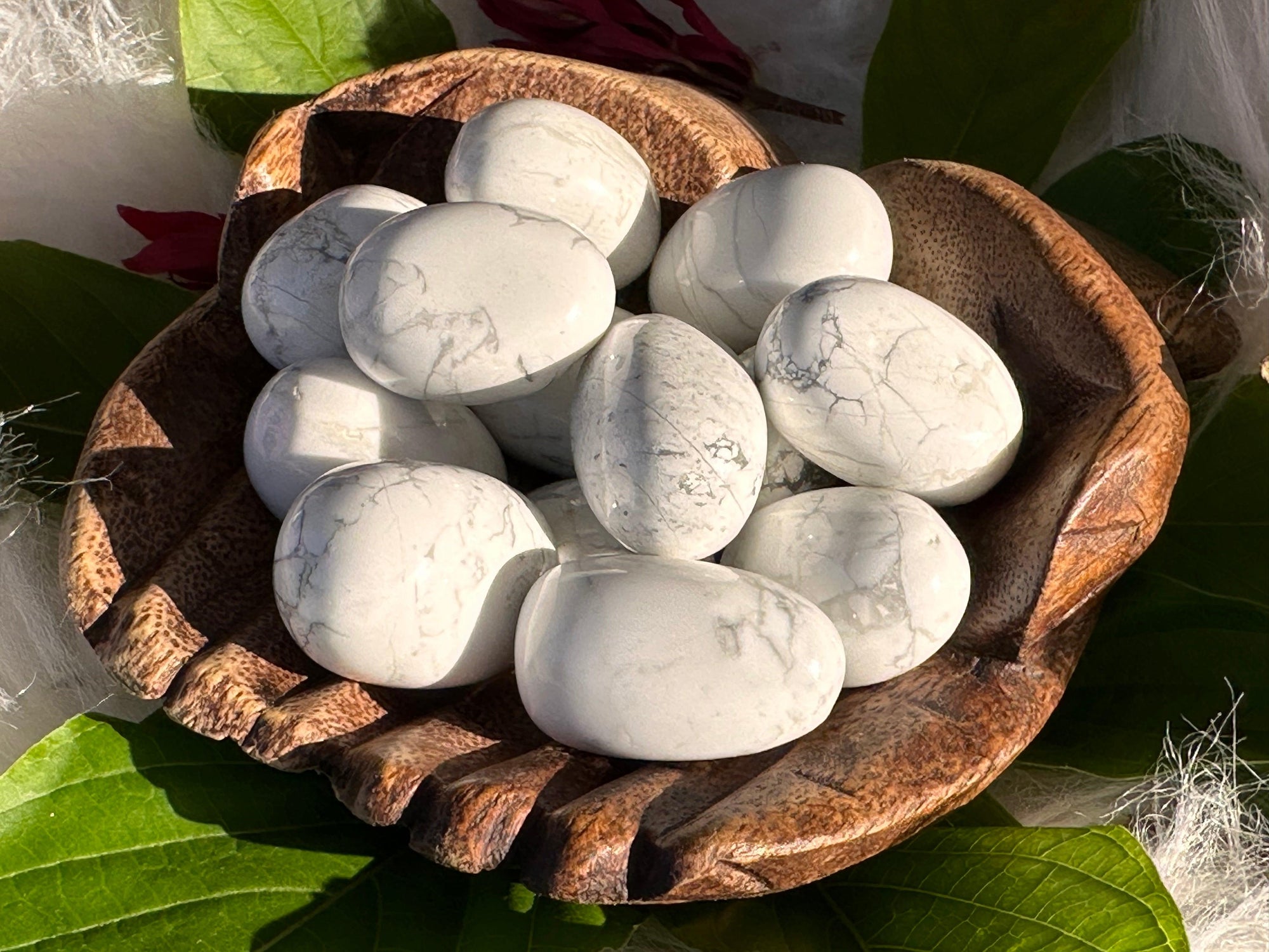 Buy White Howlite Tumble Stone | Muse Crystals & Mystical Gifts