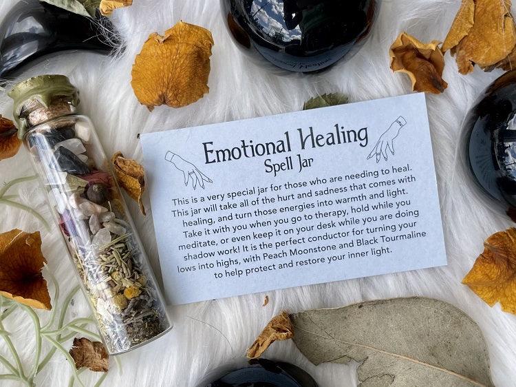 Emotional Healing Spell Jar – Muse Crystals & Mystical Gifts